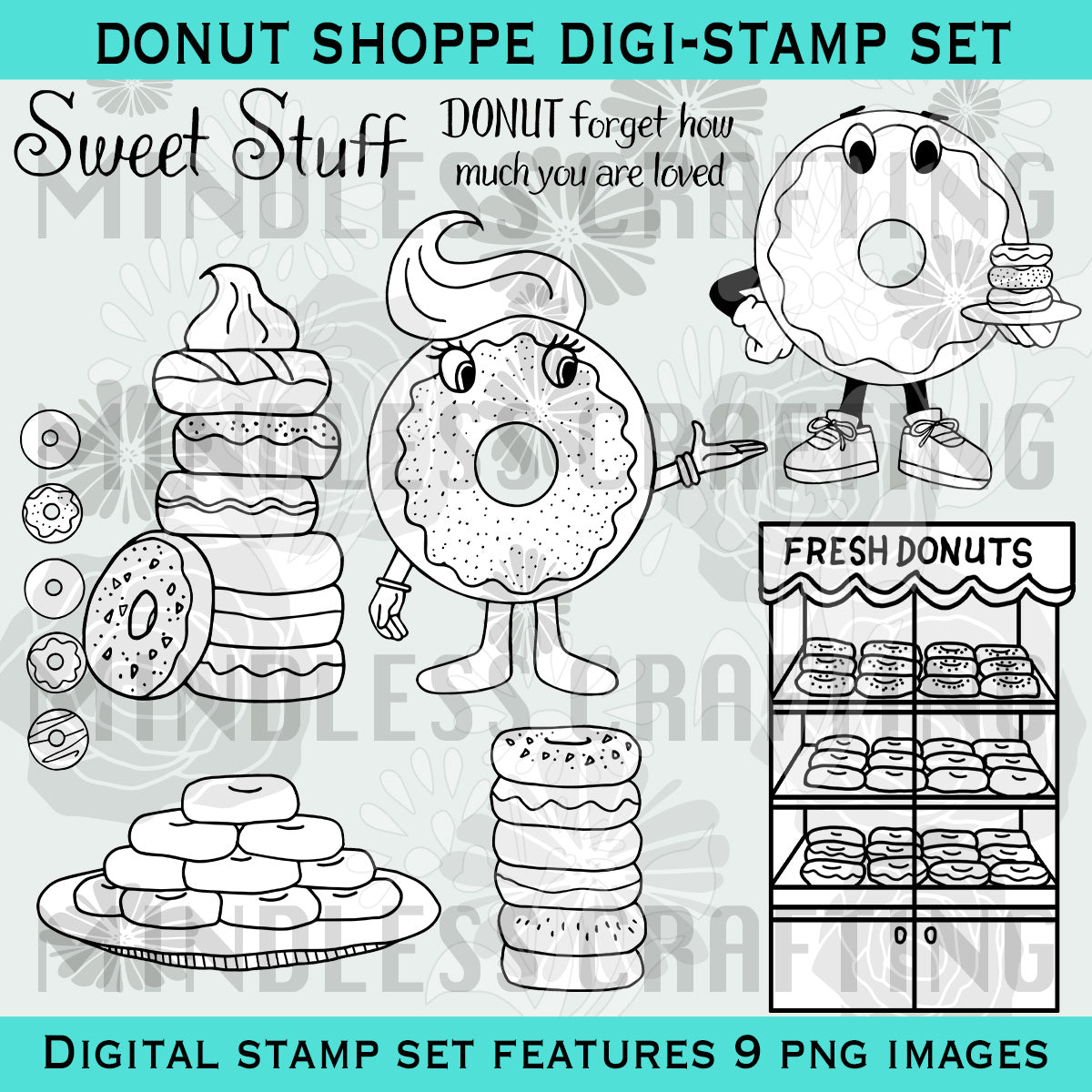 Donut Shoppe Digi Stamp Set – Mindless Crafting