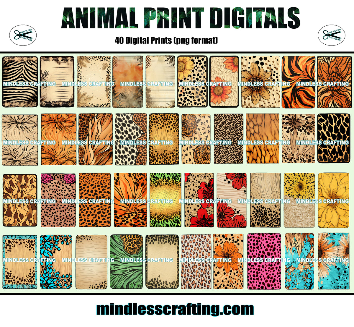 Animal Print Digitals – Mindless Crafting