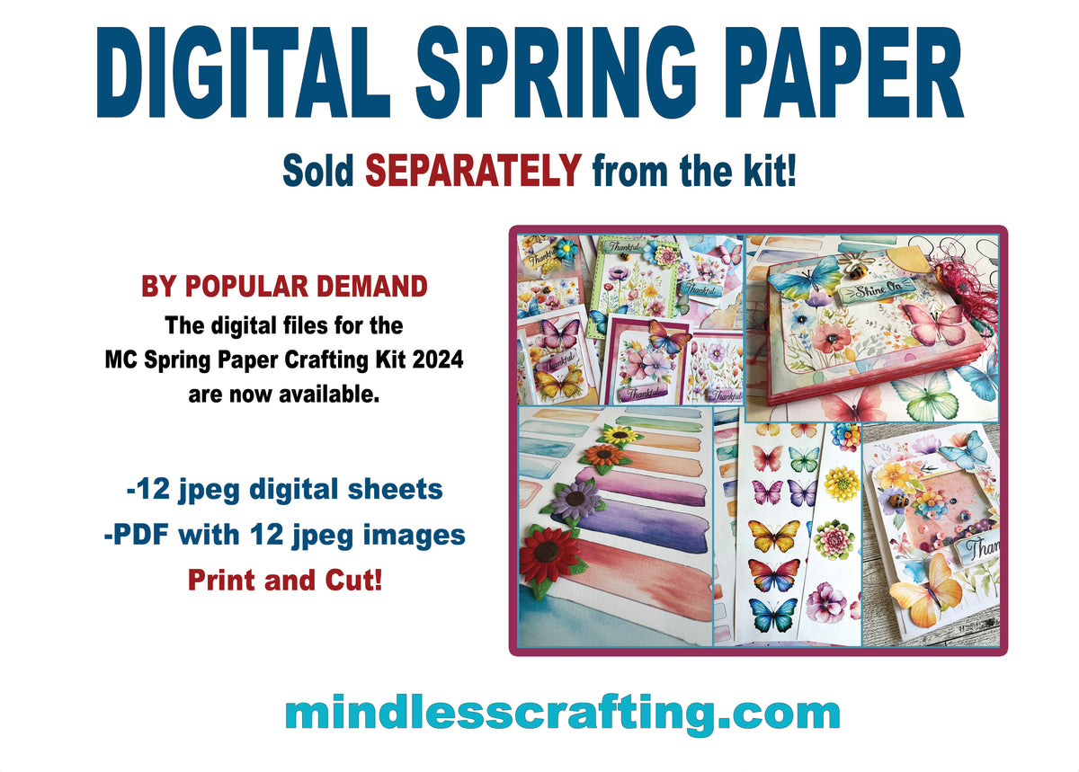 Digital Spring Paper – Mindless Crafting