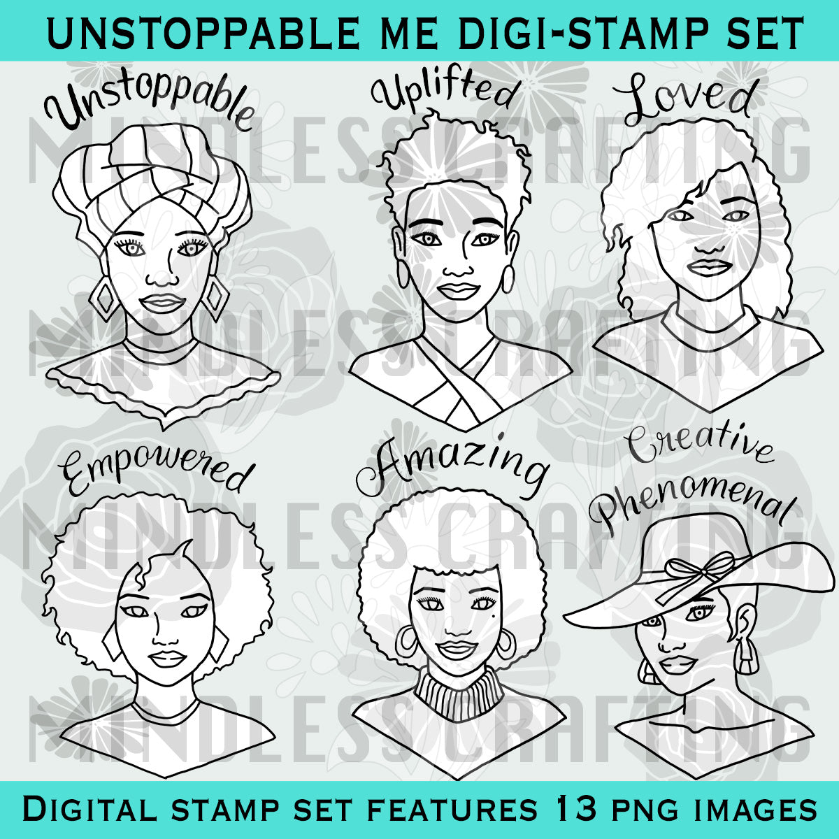 Unstoppable Me Digi Stamp Set – Mindless Crafting